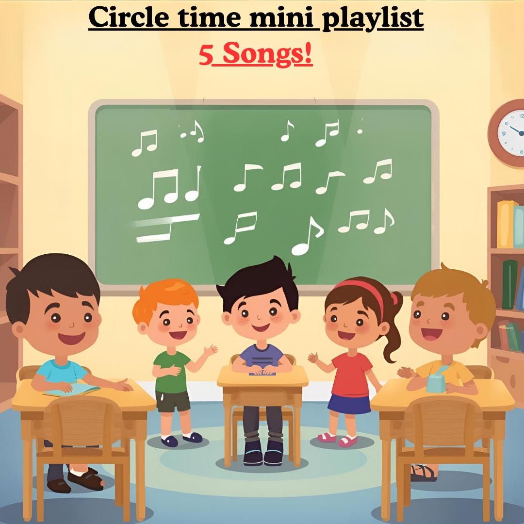 Preschool Circle Time Songs: MP3 Playlist (digital Download) - Etsy