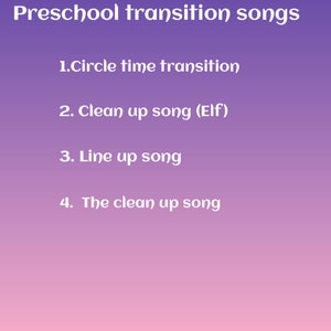 Preschool Transition Songs Playlist | Classroom Management | Mp3 ...