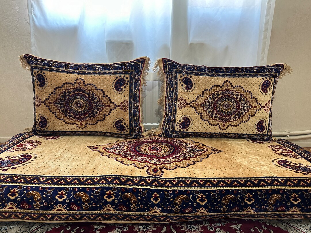 Velvet Afghan Toshak Cover Set, Arabic Diwan Majlis Sofa Cushions - Etsy