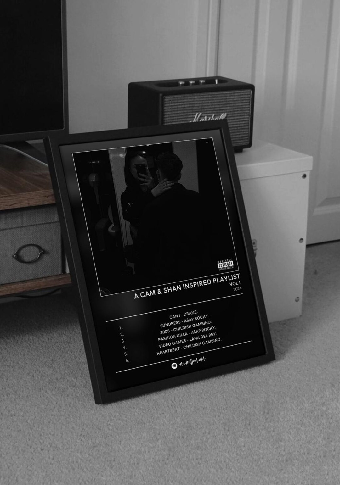 Custom Spotify Playlist Posters Personalised Music Wall Art With ...