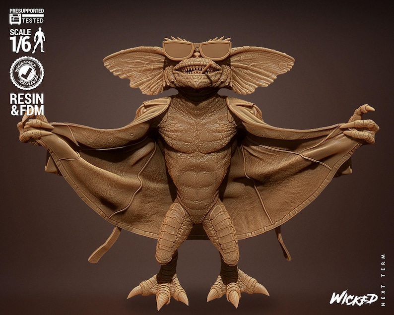 Fan Art Gremlin Monster Movie Fan Art 3D Printing STL File Dio - Etsy