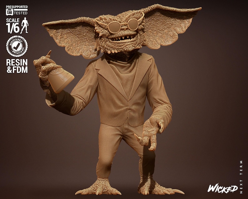 Fan Art Gremlin Monster Movie Fan Art 3D Printing STL File Dio - Etsy