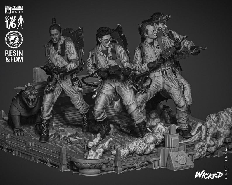 Fan Art Ghost Exterminators Movie Fan Art 3D Printing STL File Dio - Etsy