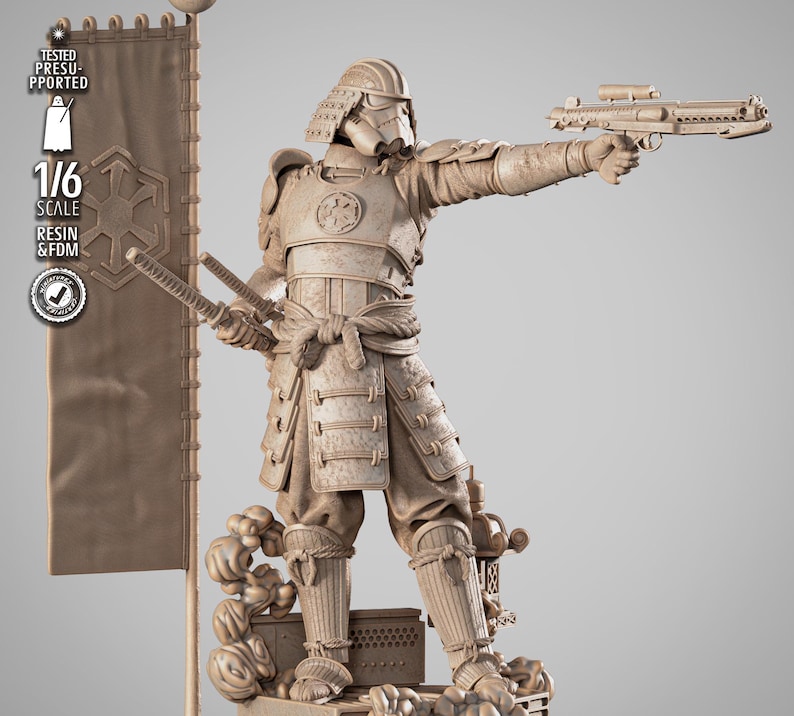 Fan Art Sci Fi Samurai STL for 3D Printing - Etsy