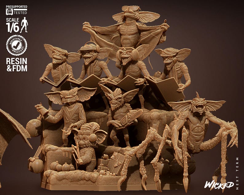 Fan Art Gremlin Monster Movie Fan Art 3D Printing STL File Dio - Etsy
