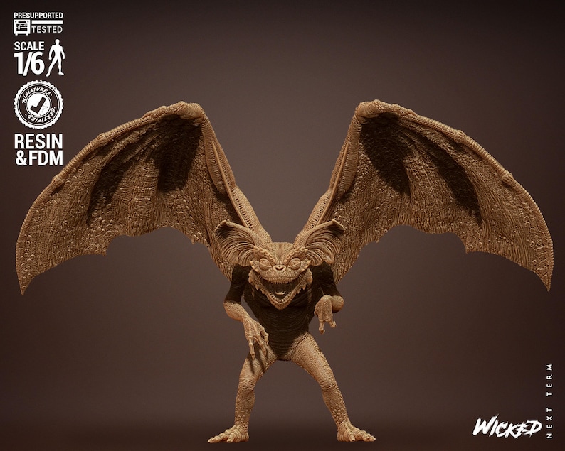 Fan Art Gremlin Monster Movie Fan Art 3D Printing STL File Dio - Etsy