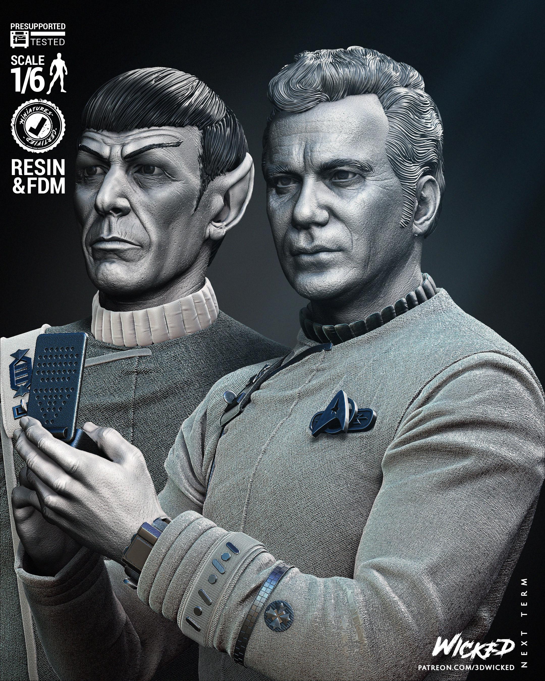 Fan Art of Sc-fi Spaceship Captain and First Officer - Etsy