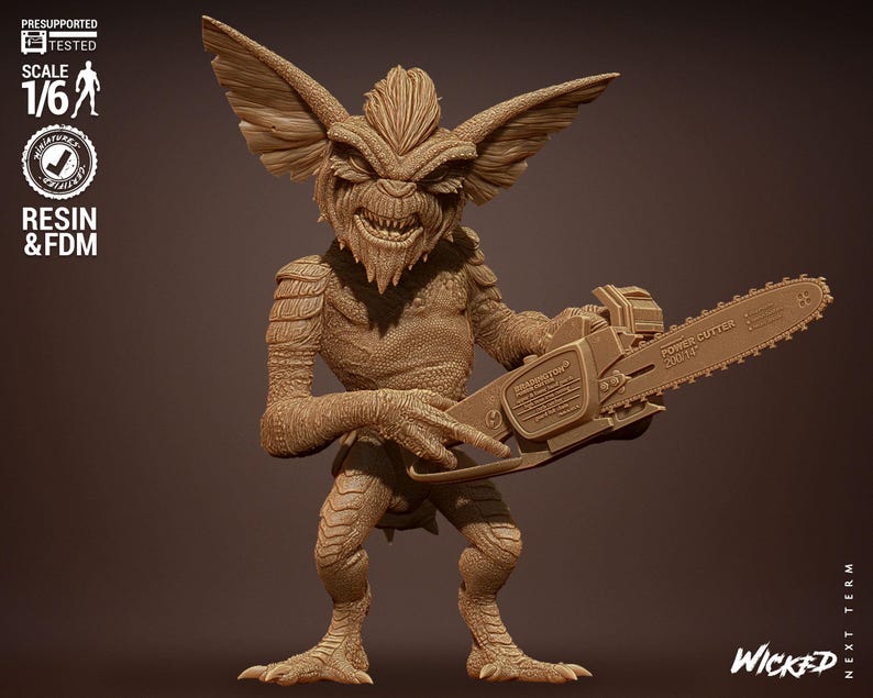 Fan Art Gremlin Monster Movie Fan Art 3D Printing STL File Dio - Etsy