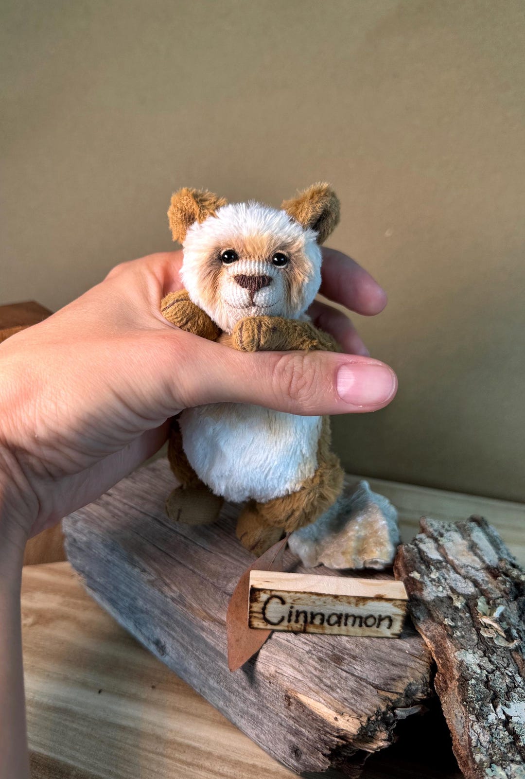 Cinnamon (mini-sized Teddy Bear) – A One-of-a-kind Handmade Teddy Bear ...