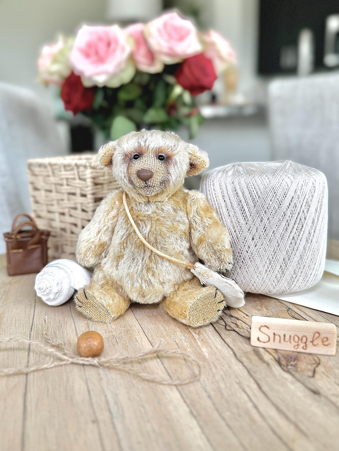 Snuggle – A Handmade Collectible Teddy Bear by Bumblebear - Etsy