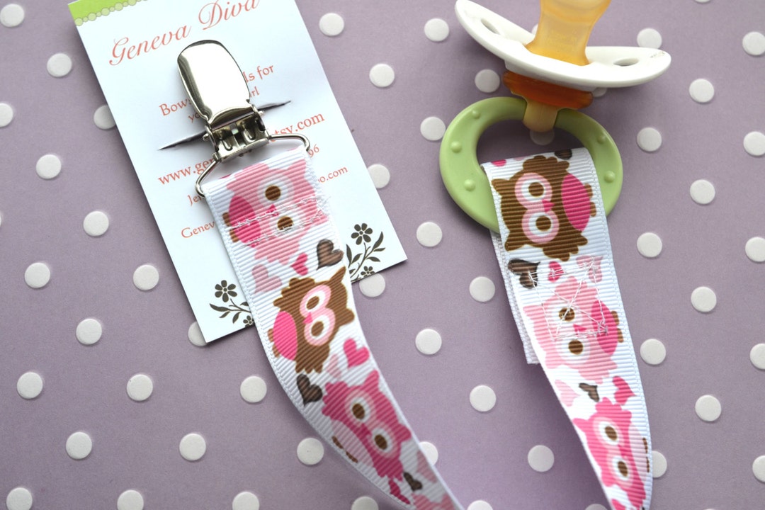 I Love Owls Pacifier Clip - Etsy