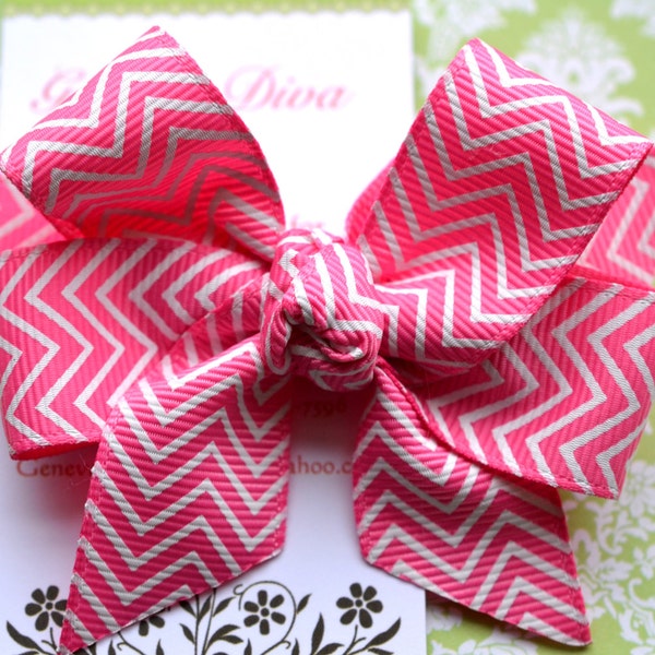 Pink Chevron White - Etsy