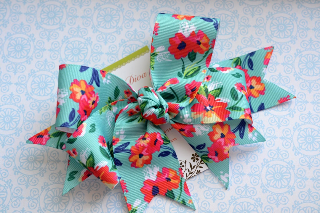 BB1 - M2M Lilly Modern Blooms XL Diva Bow - Etsy