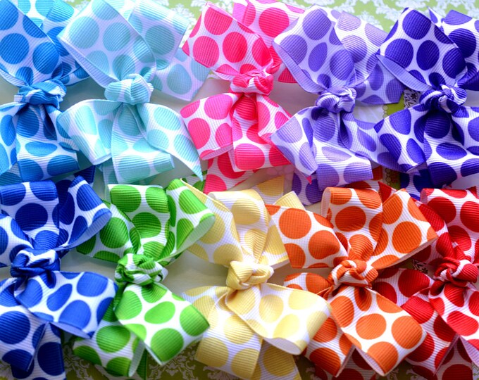 Large Dots Classic Diva Bow Starter Set - Etsy