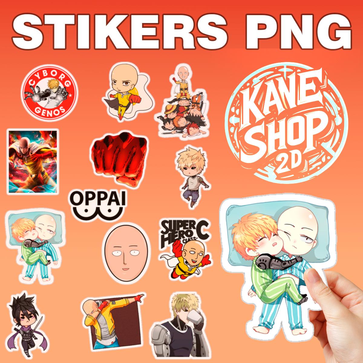 Anime Stickers Pack Saitama Cute PNG TIFF Without Background Ready for ...