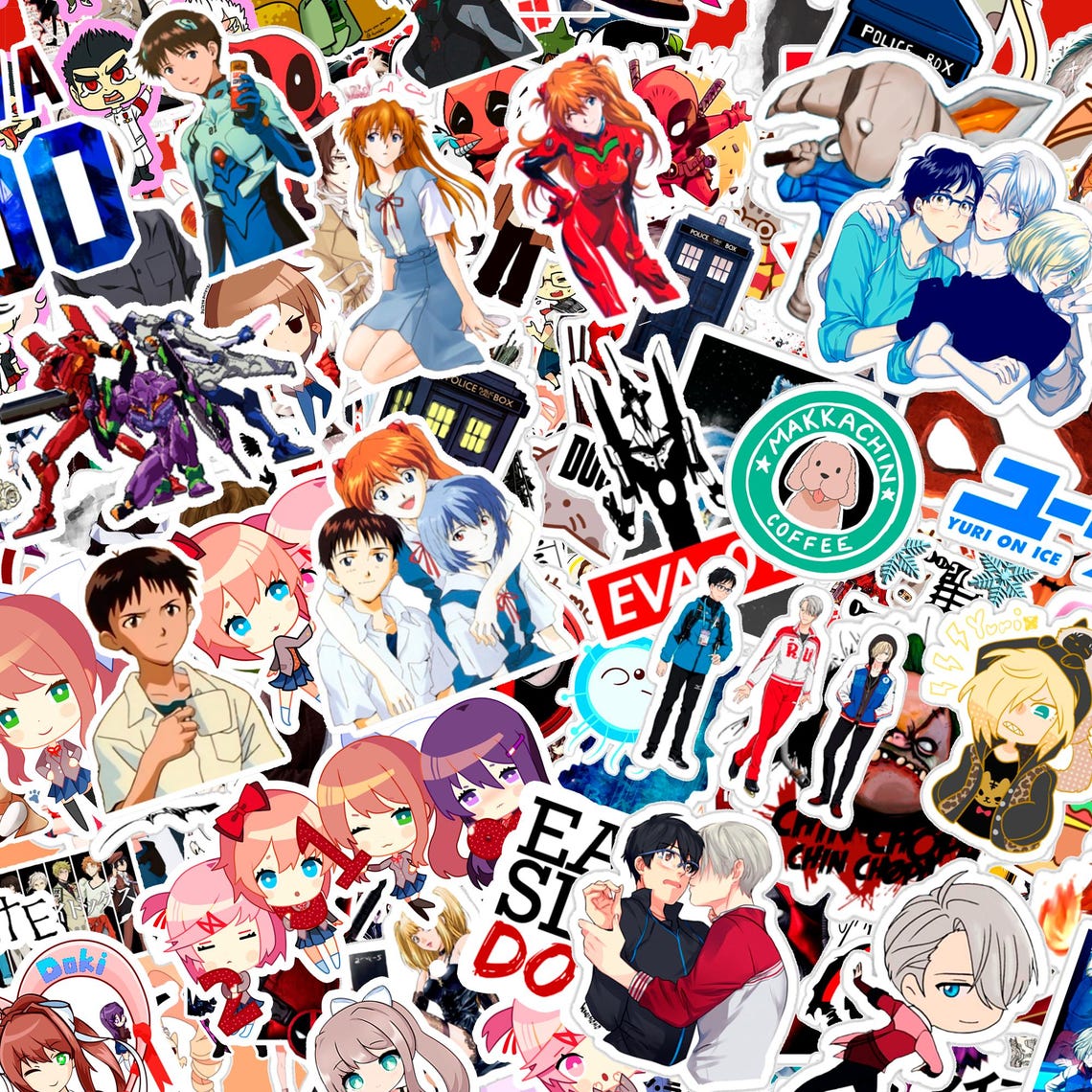 MEGA Sticker Pack Anime Games Serials PNG TIFF Without Background Ready ...