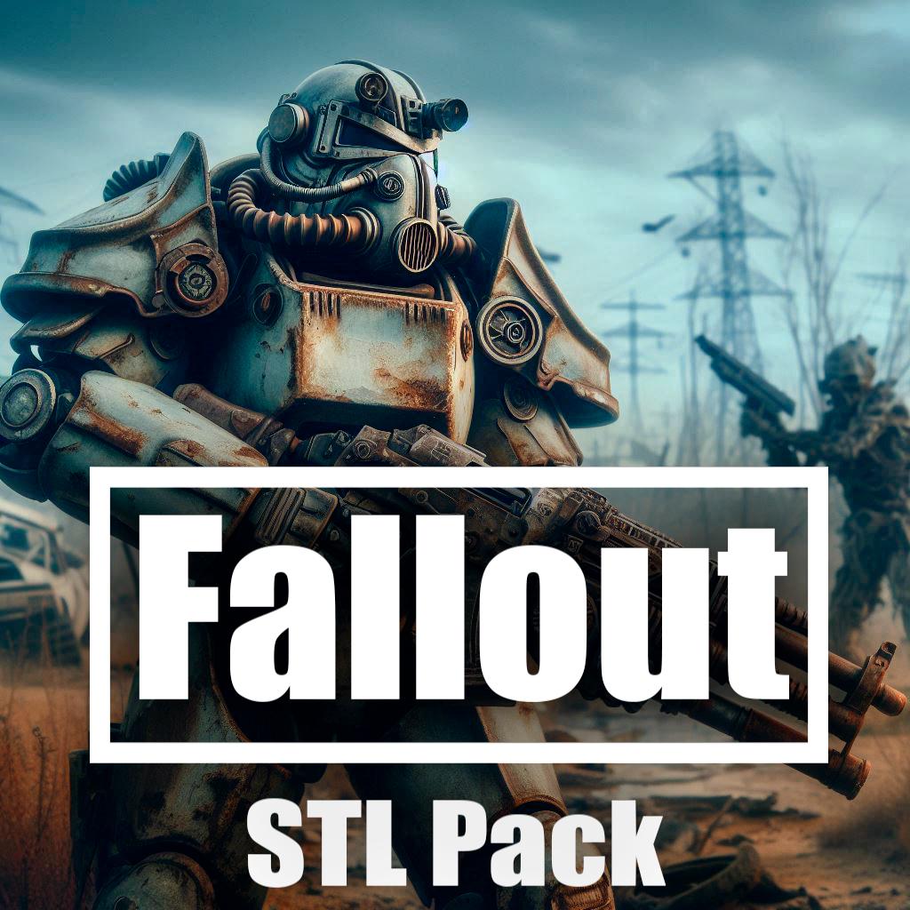 3D Fallout STL Pack for Printing Figures Cosplay Elements Decor Weapons ...