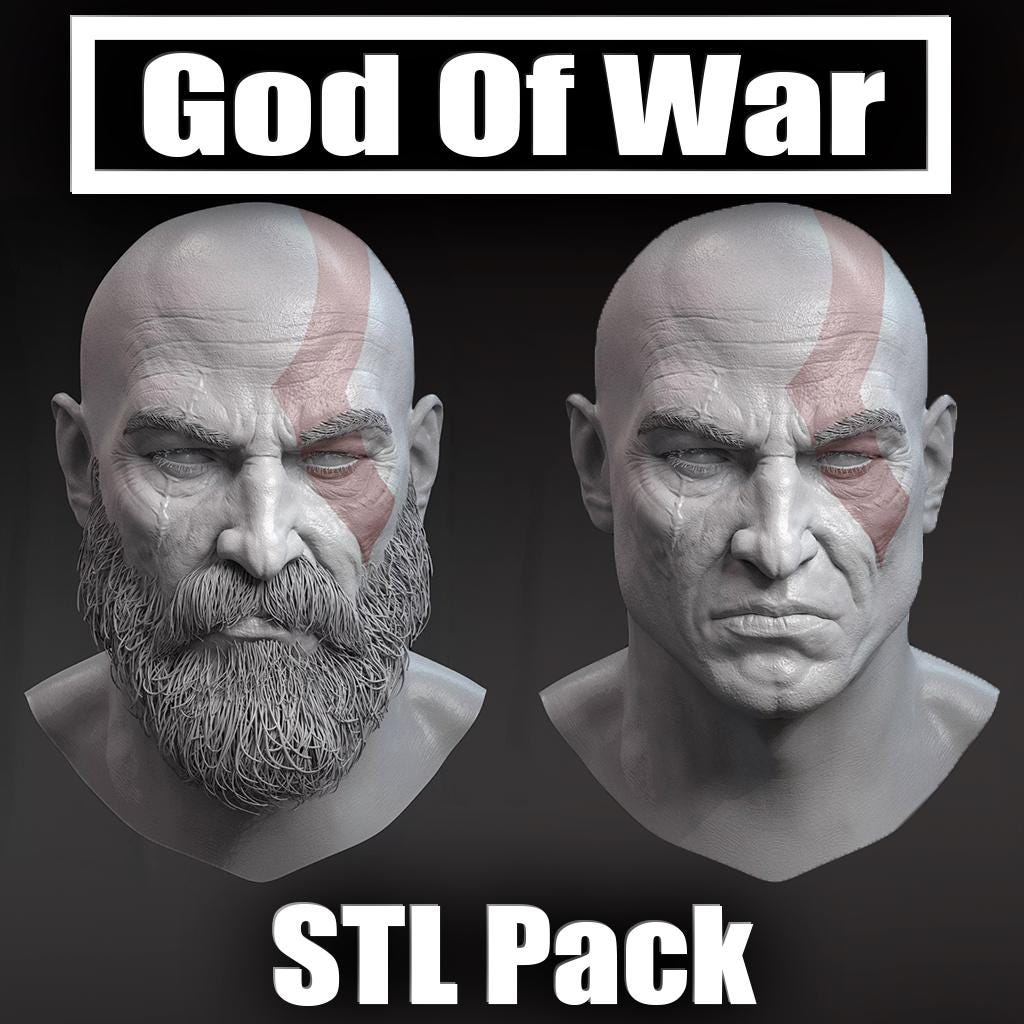 3D STL Pack for God O F War Fan-art for Printing Figures Cosplay ...