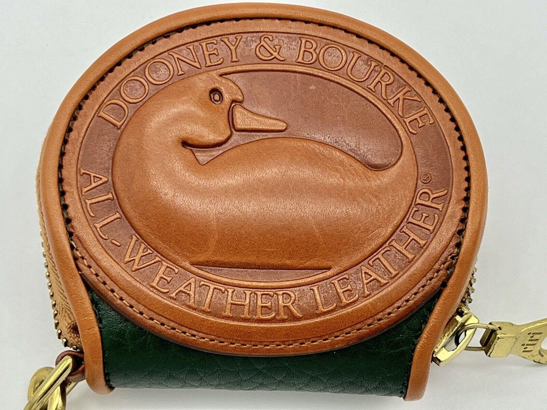 Dooney & Bourke Green Brown Vintage Big Duck Coin Purse Wallet All ...