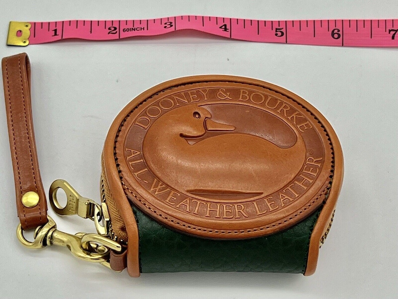 Dooney & Bourke Green Brown Vintage Big Duck Coin Purse Wallet All ...