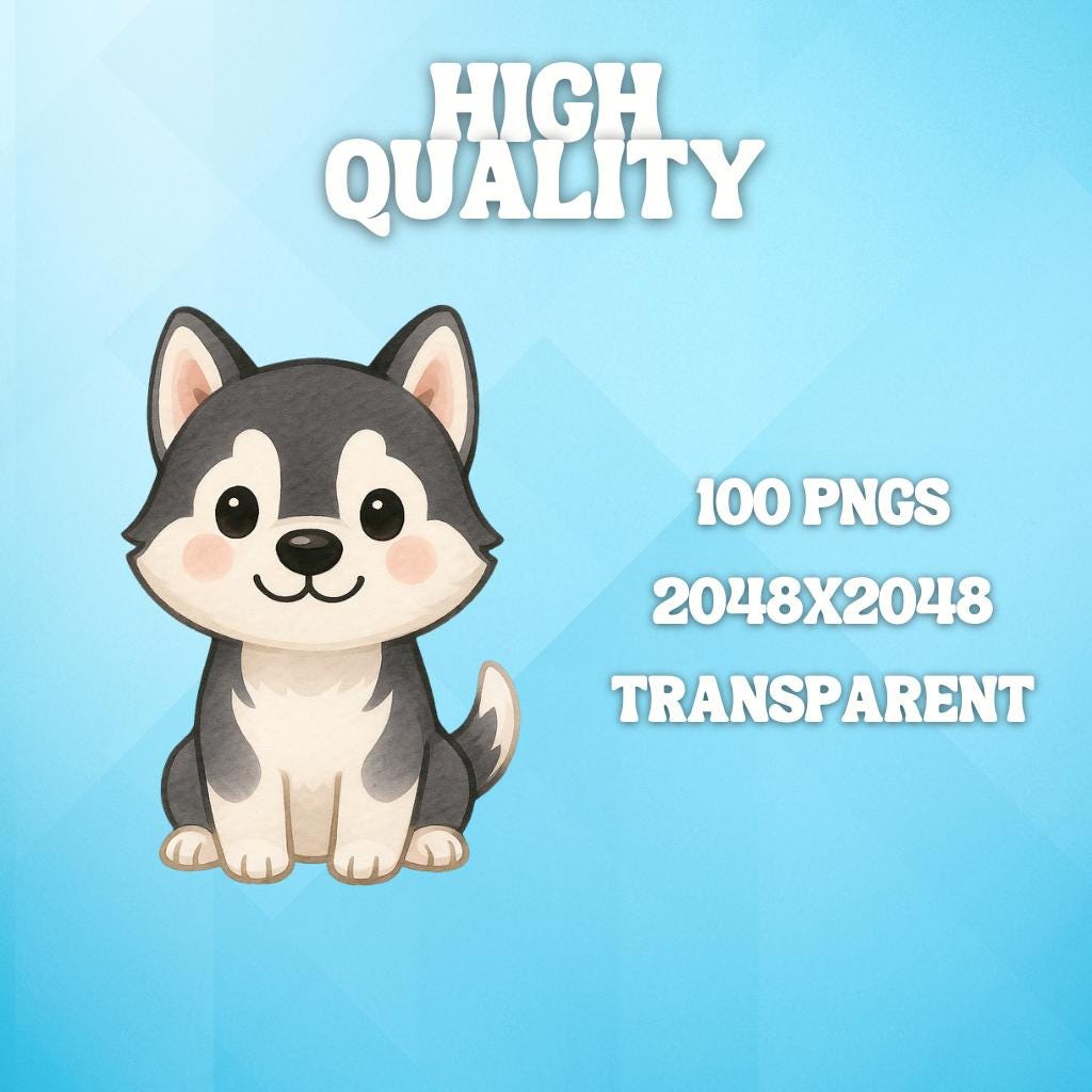 Cute Dogs Watercolor Clipart – 100 Adorable Breeds PNG, Watercolor ...