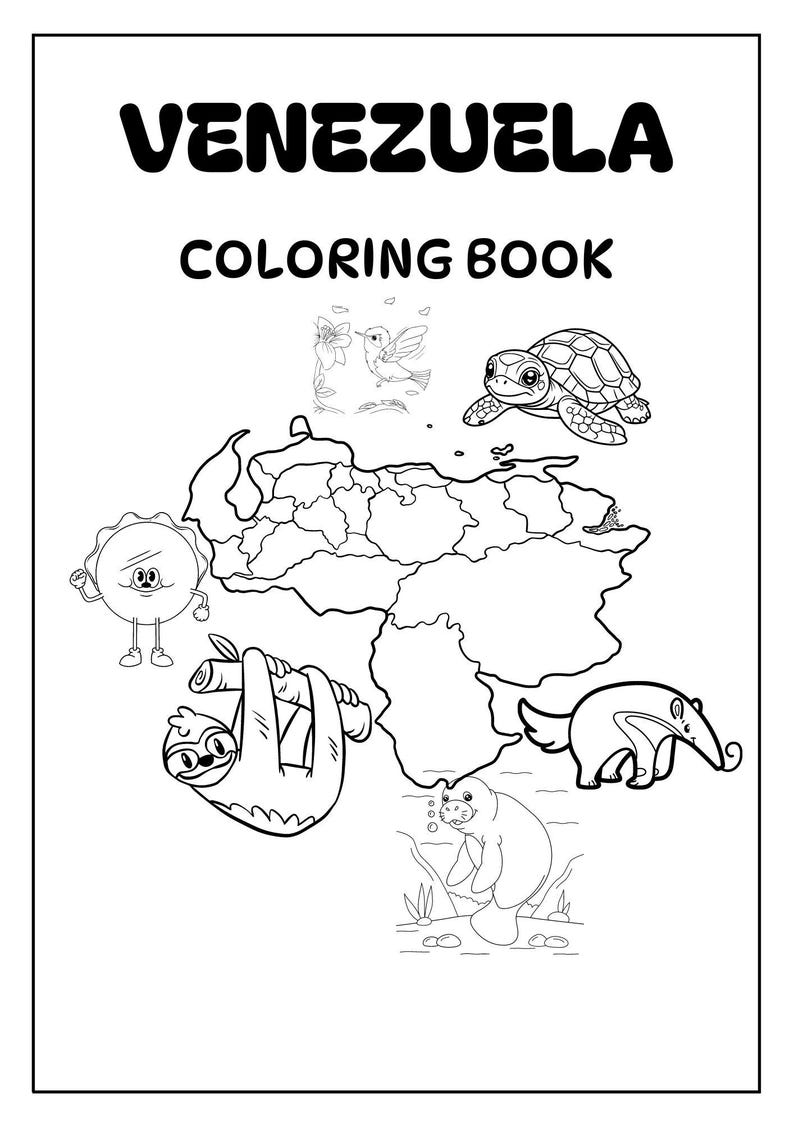 Venezuela Coloring Book - Etsy
