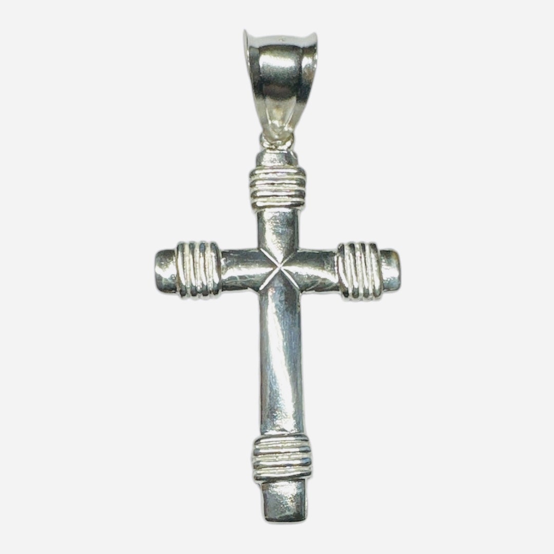 Sterling Silver Reversible Latin Cross - Etsy