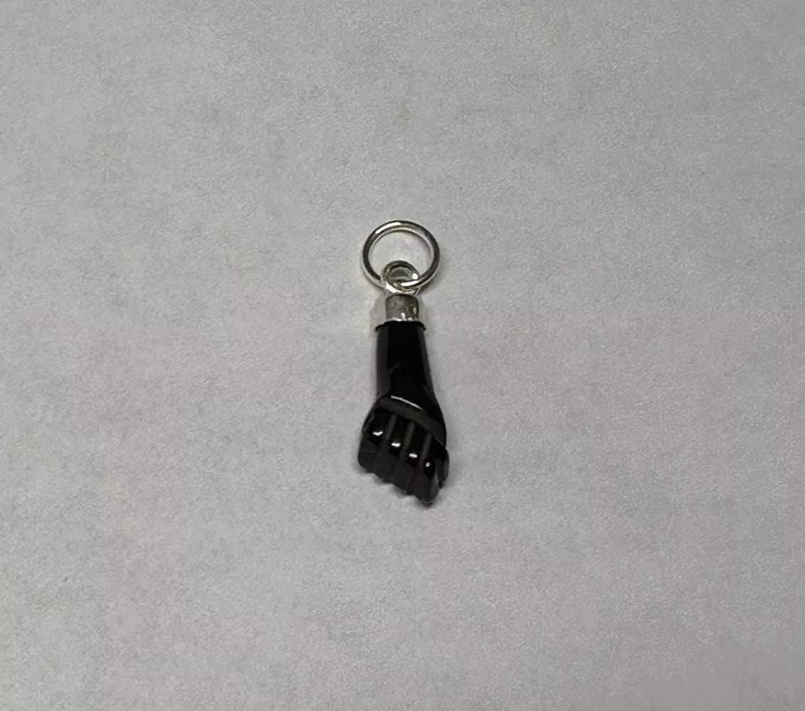 Genuine Asturian Spanish Azabache Jet Sterling Silver Small Mano Figa ...