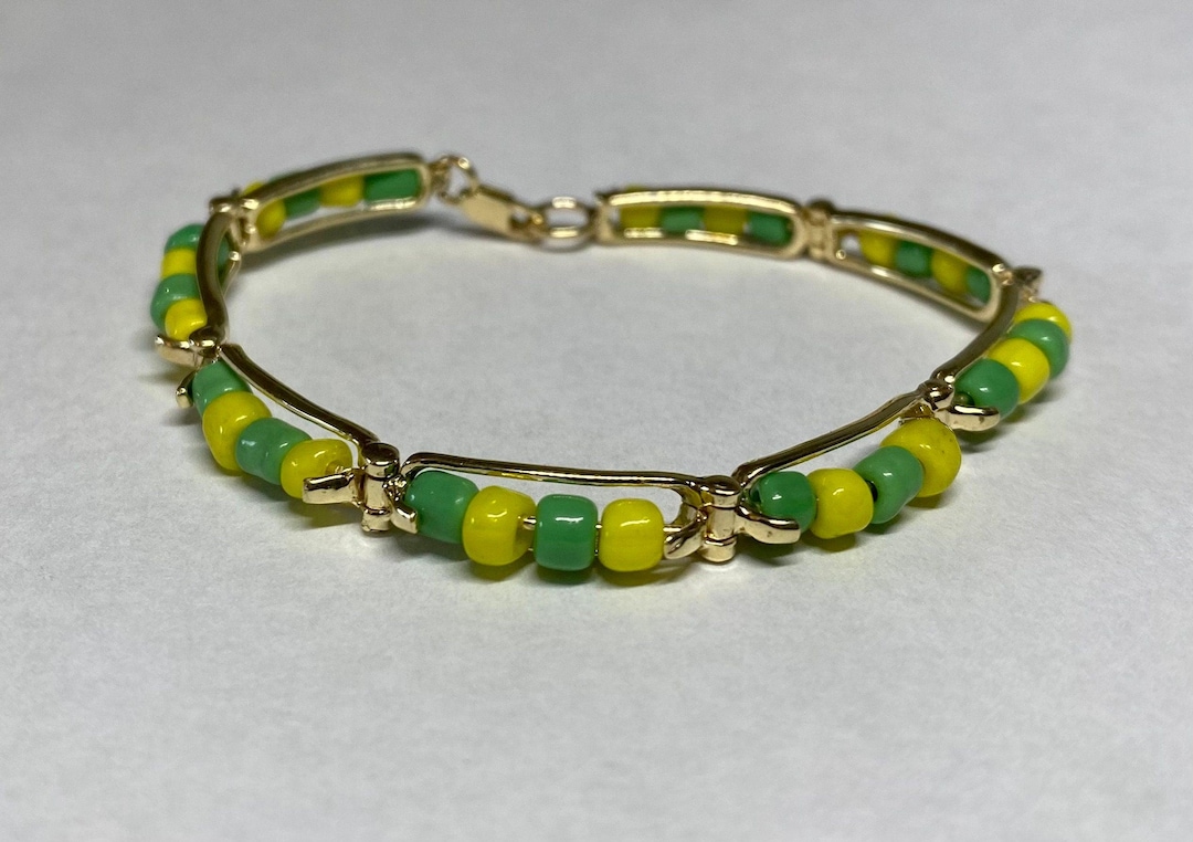 10K or 14K Solid Yellow Gold Orisha Orula Yoruba Ilde Santeria Bracelet ...