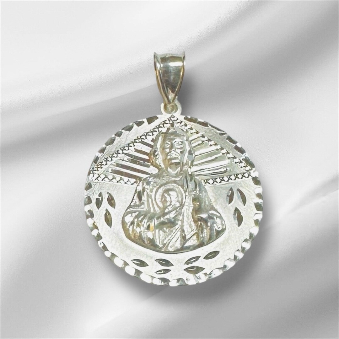 Sterling Silver Saint Jude Thaddeus "san Judas Tadeo" Handmade 25mm (1 ...