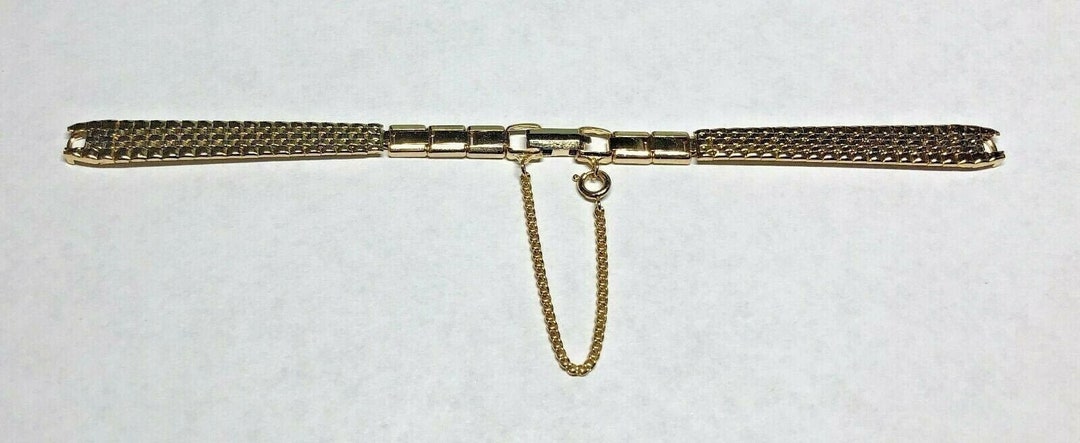 Vintage NOS 1970's (new Old Stock) Ladies "c Ring" Gold Tone Stainless ...