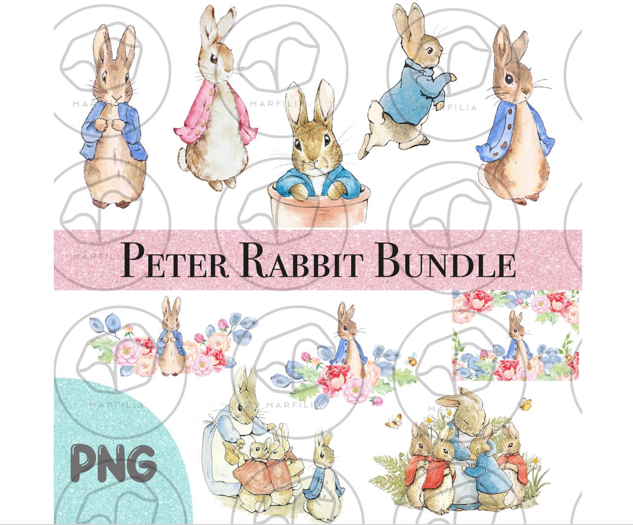Peter Rabbit Clipart PNG, Beatrix Potter, Png Bundle, Descarga ...