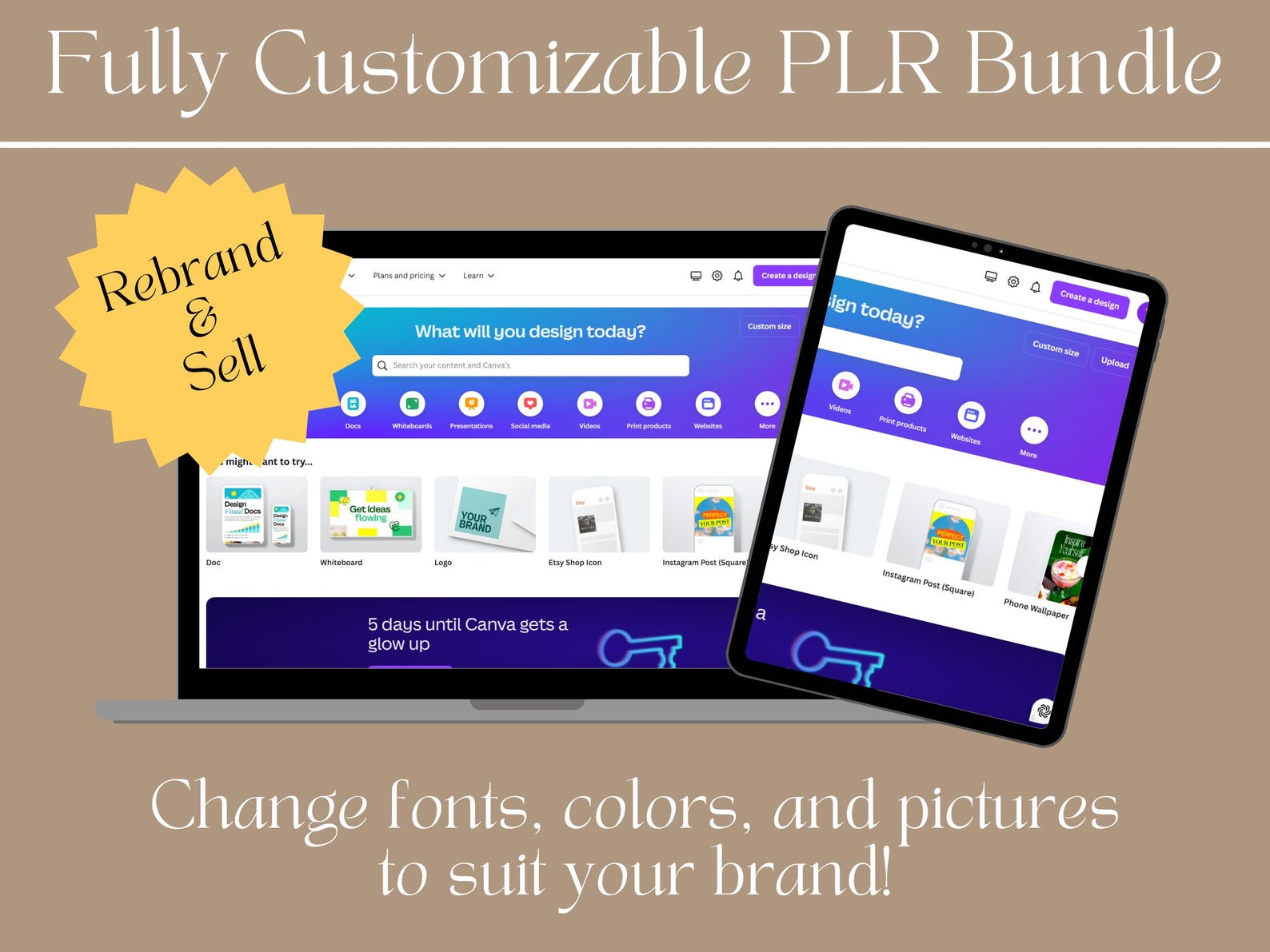 PLR Etsy Start-up Shop Bundle, Complete Shop Set-up, 6 Digital Products ...