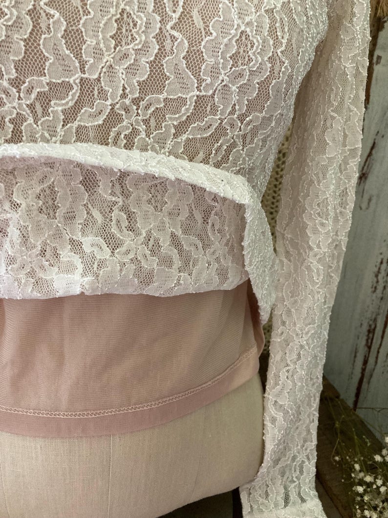 Vintage Judith Hart Collection Y2K Era Lace Turtleneck Long Sleeve Top ...