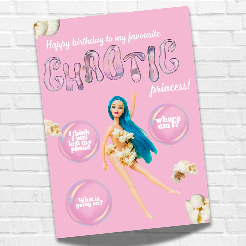 Happy Birthday to My Favourite Chaotic Princess Birthday Card ...