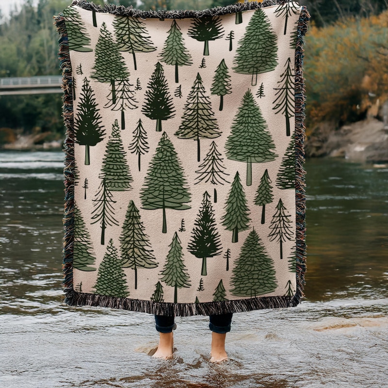 Pine Tree Blanket - Etsy