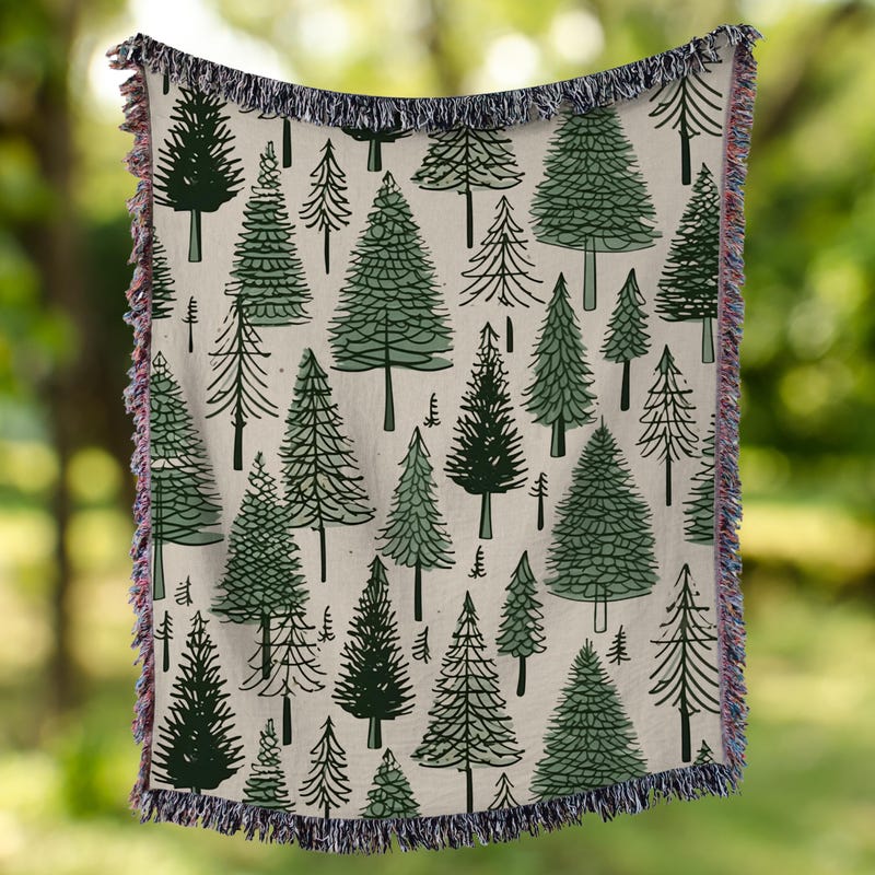 Pine Tree Blanket - Etsy