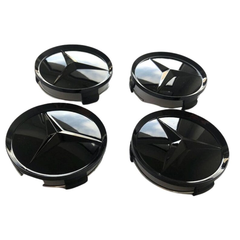 Mercedes Benz 4pcs set Wheel Center Hub Caps for Mercedes Benz 75mm 2. ...