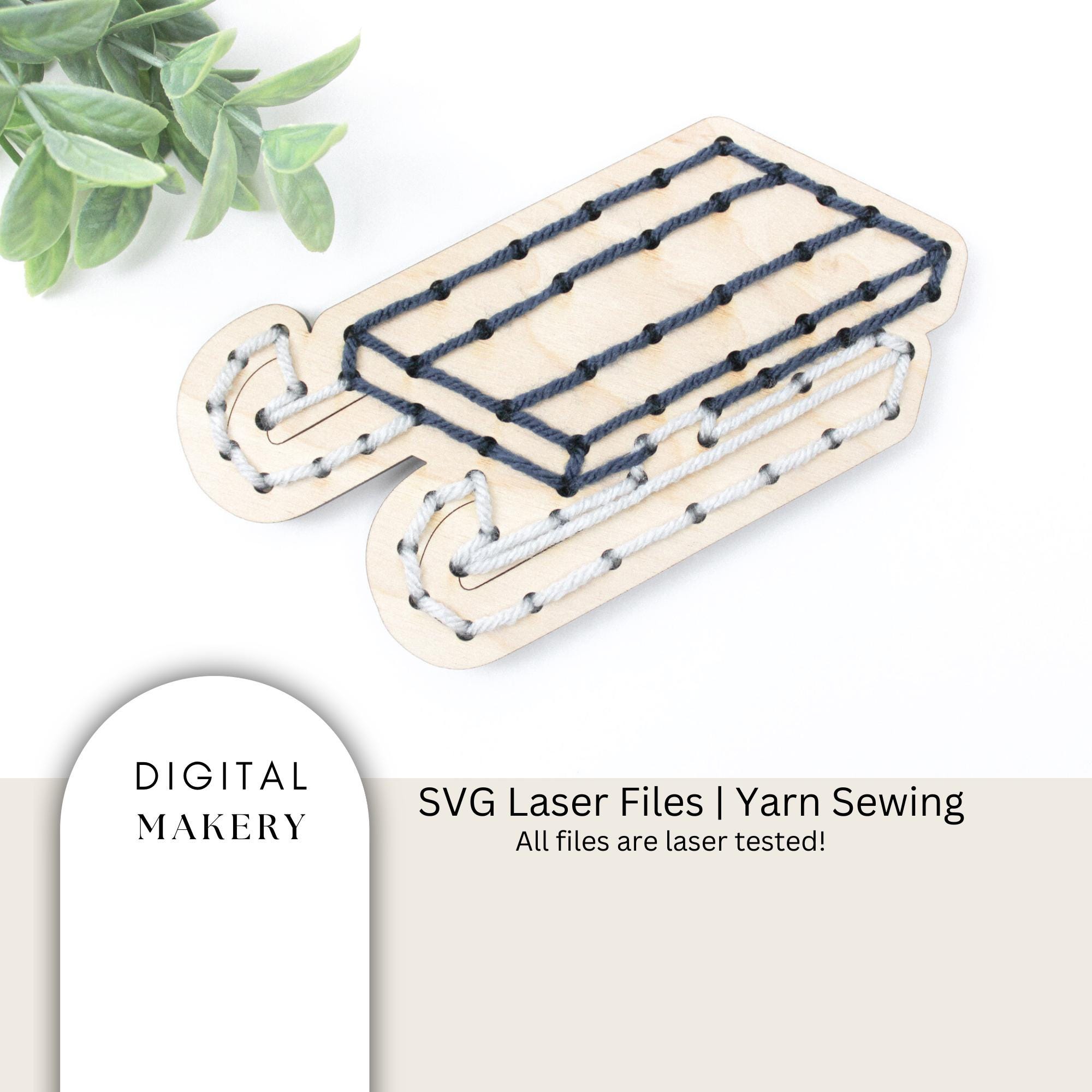 Sled SVG File for Laser Cutting, Svg File for Glowforge, Kids Sewing ...