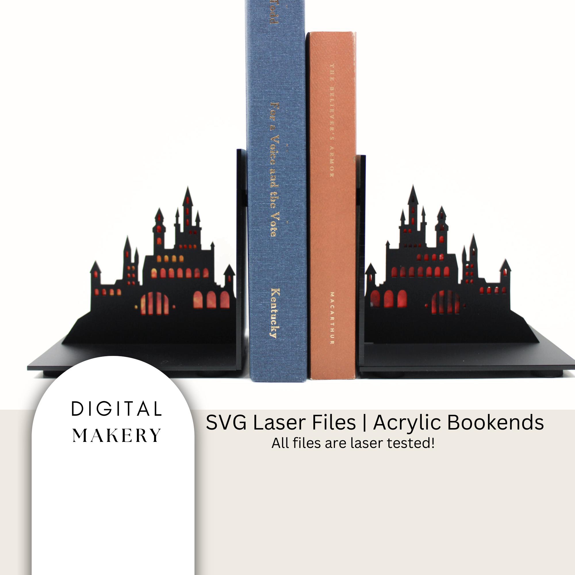 Castle Bookend Svg File, Laser Ready Cut, Glowforge File, Castle ...