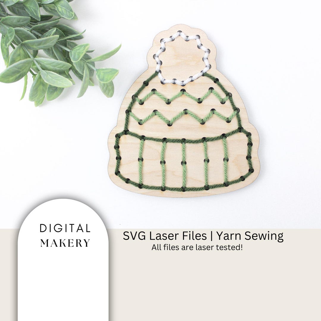 Winter Hat SVG File for Laser Cutting, Svg File for Glowforge, Kids ...