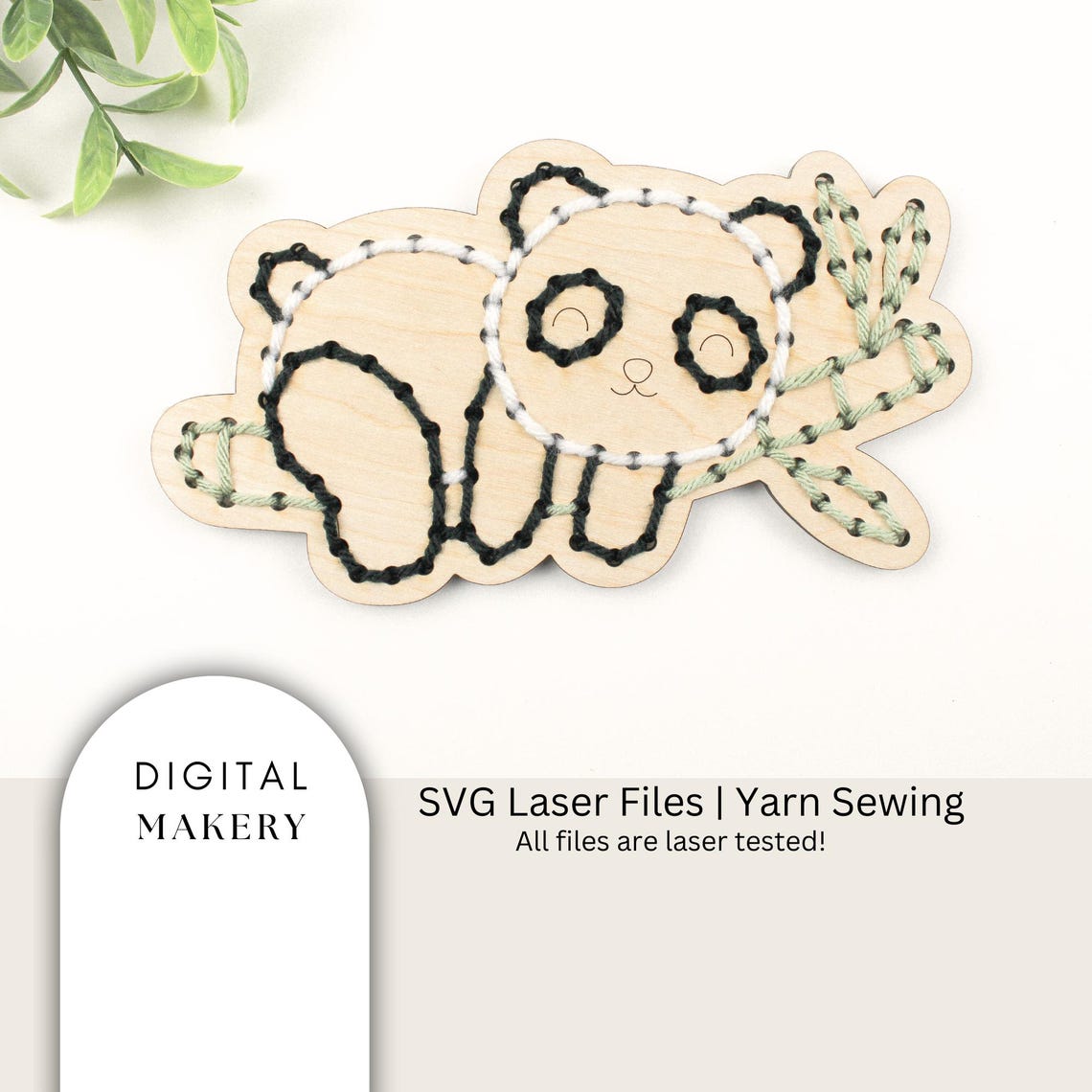 Panda SVG File for Laser Cutting, Svg File for Glowforge, Kids Sewing ...
