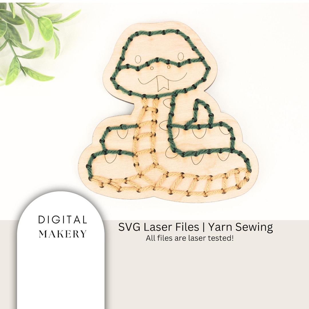 Snake SVG File for Laser Cutting, Svg File for Glowforge, Kids Sewing ...
