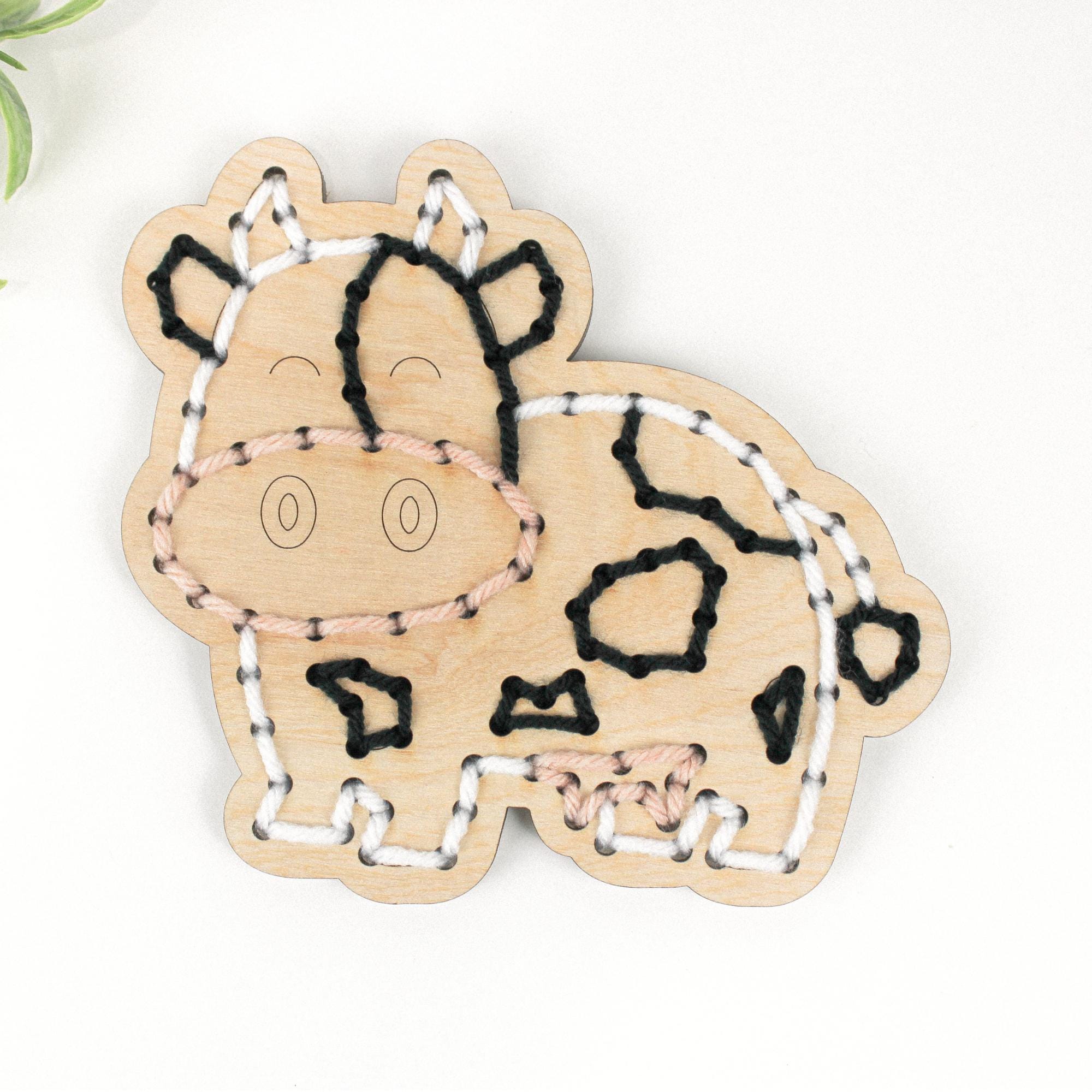 Cow SVG File for Laser Cutting, Svg File for Glowforge, Kids Sewing ...