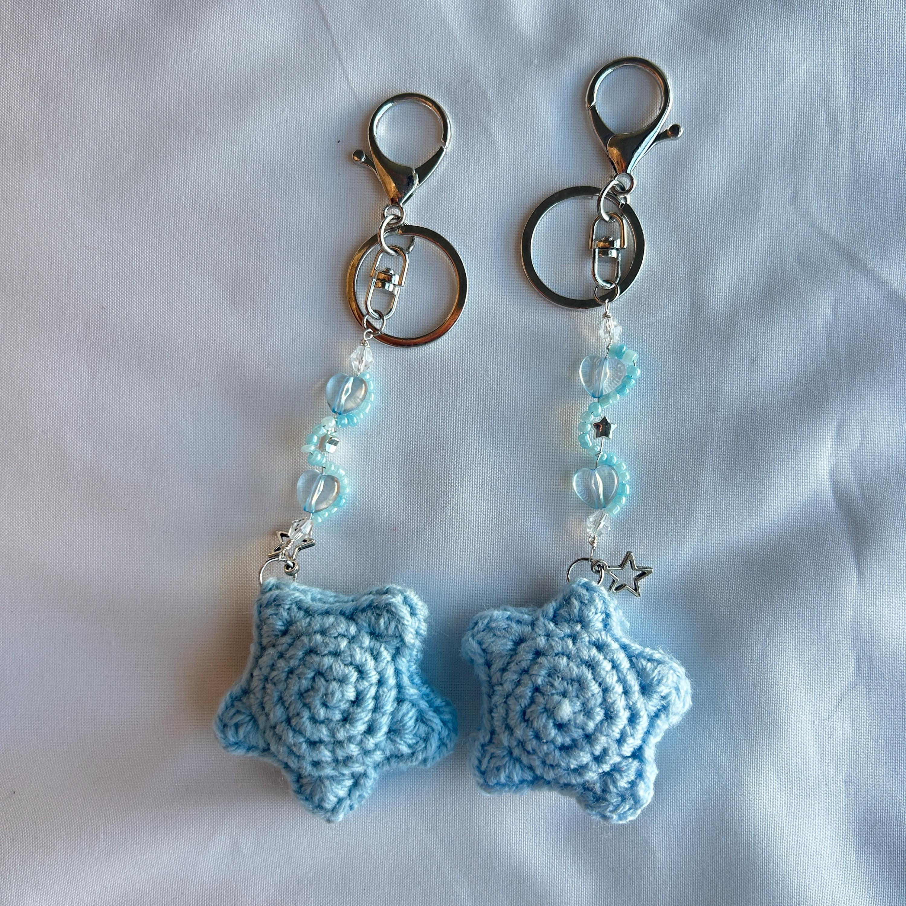 Crochet Star Keychain - Etsy Canada
