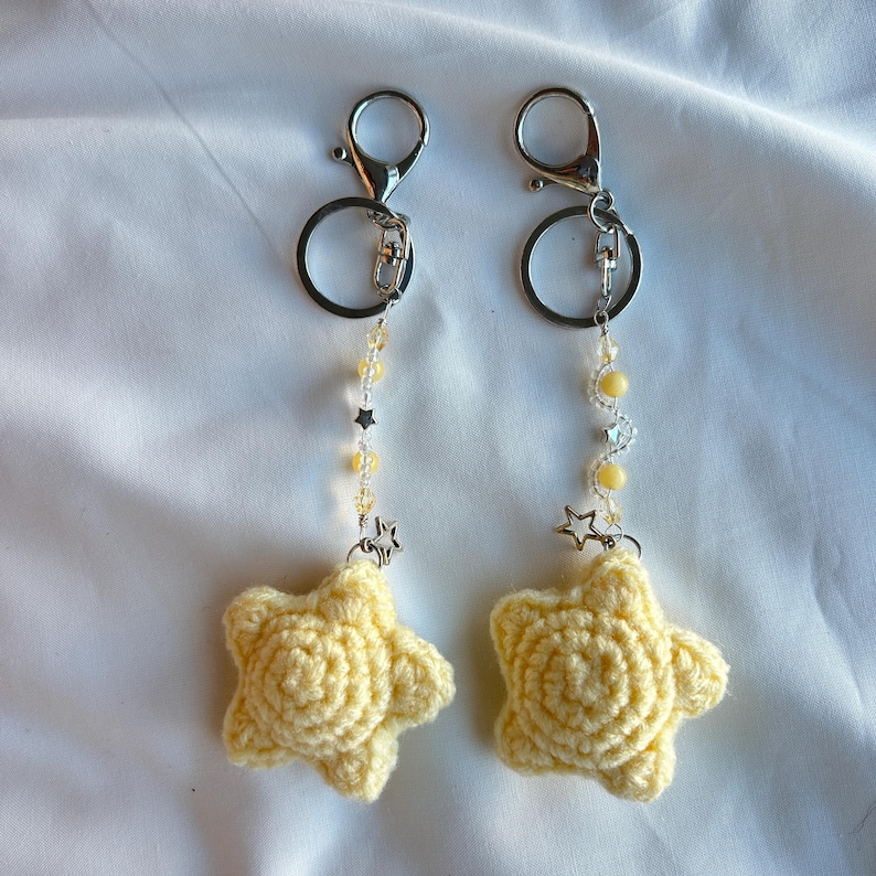 Crochet Star Keychain - Etsy Canada
