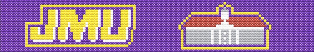 JMU Keychain Needlepoint Chart - Etsy