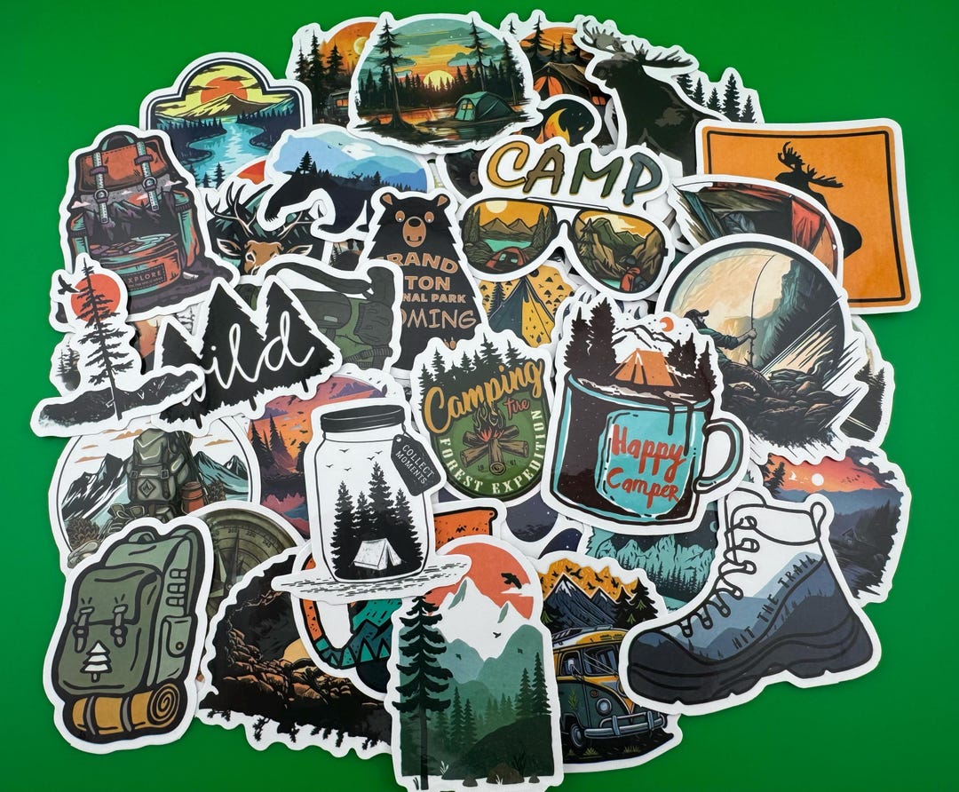 Nature-inspired Waterproof Adventure Decals: Durable Vinyl Stickers for ...
