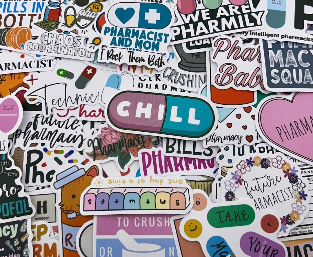 Pharmacy Sticker Pack - Etsy