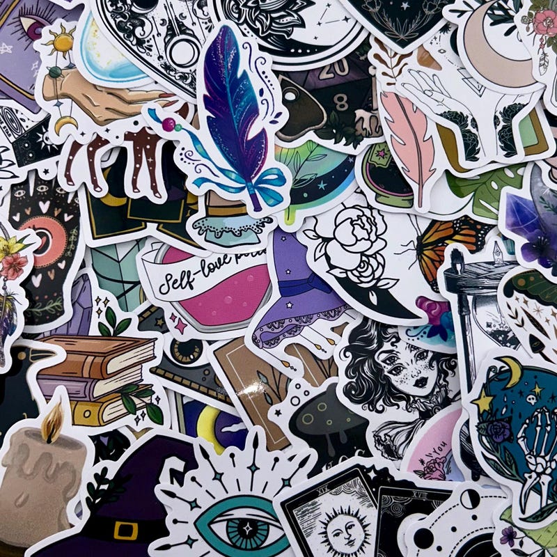 Witch Gothic Sticker - Etsy